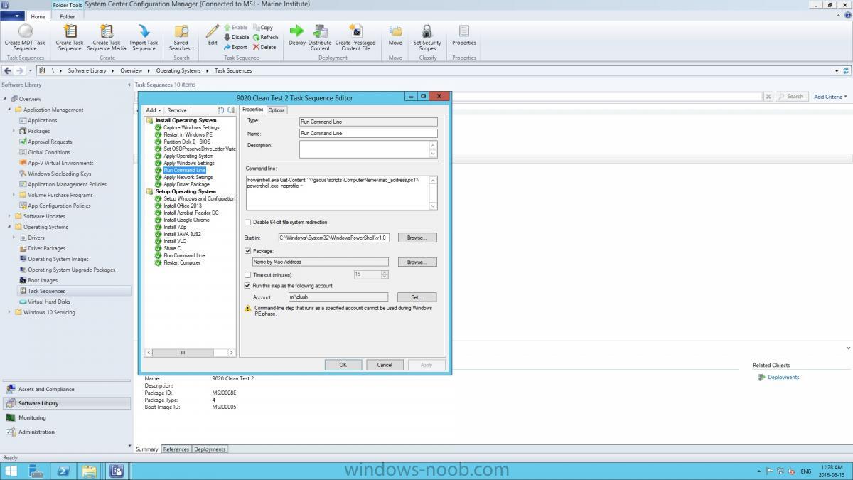Running Powershell Script In Task Sequence Error Troubleshooting Tools Hints And Tips