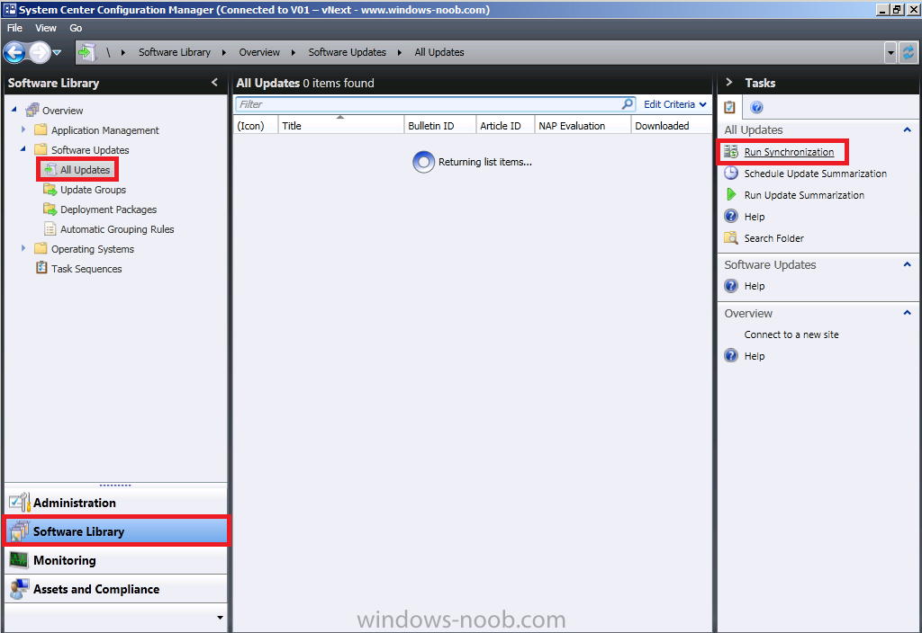 Using Vnext In A Lab Part 9 Configuring Sup Configuration Manager 2012 Windows